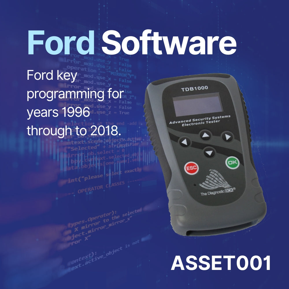 ASSET001 – Ford Europe Software for TDB1000 – Key Library