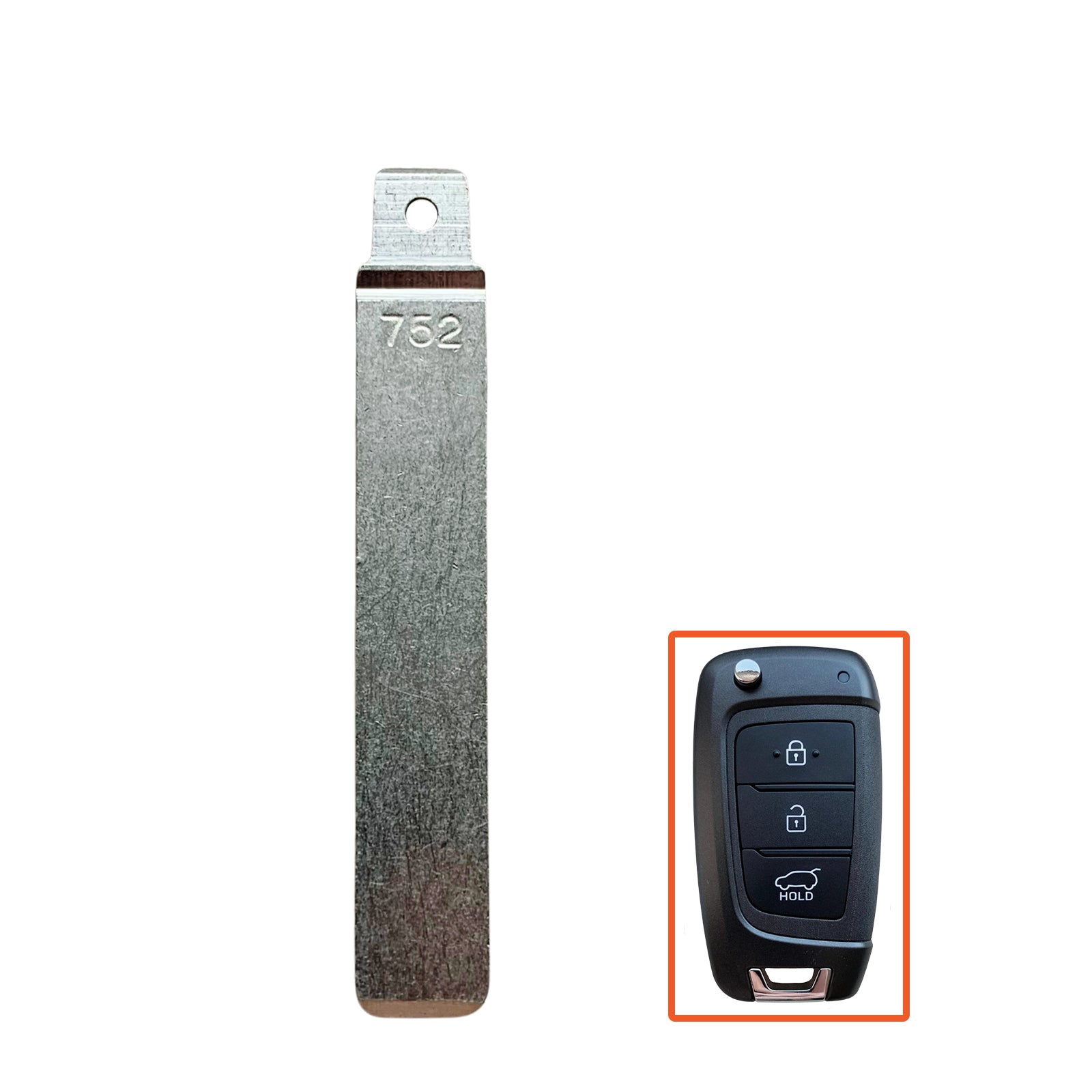 KIA9 OEM Key Blade to suit Hyundai Flip Remotes – Key Library