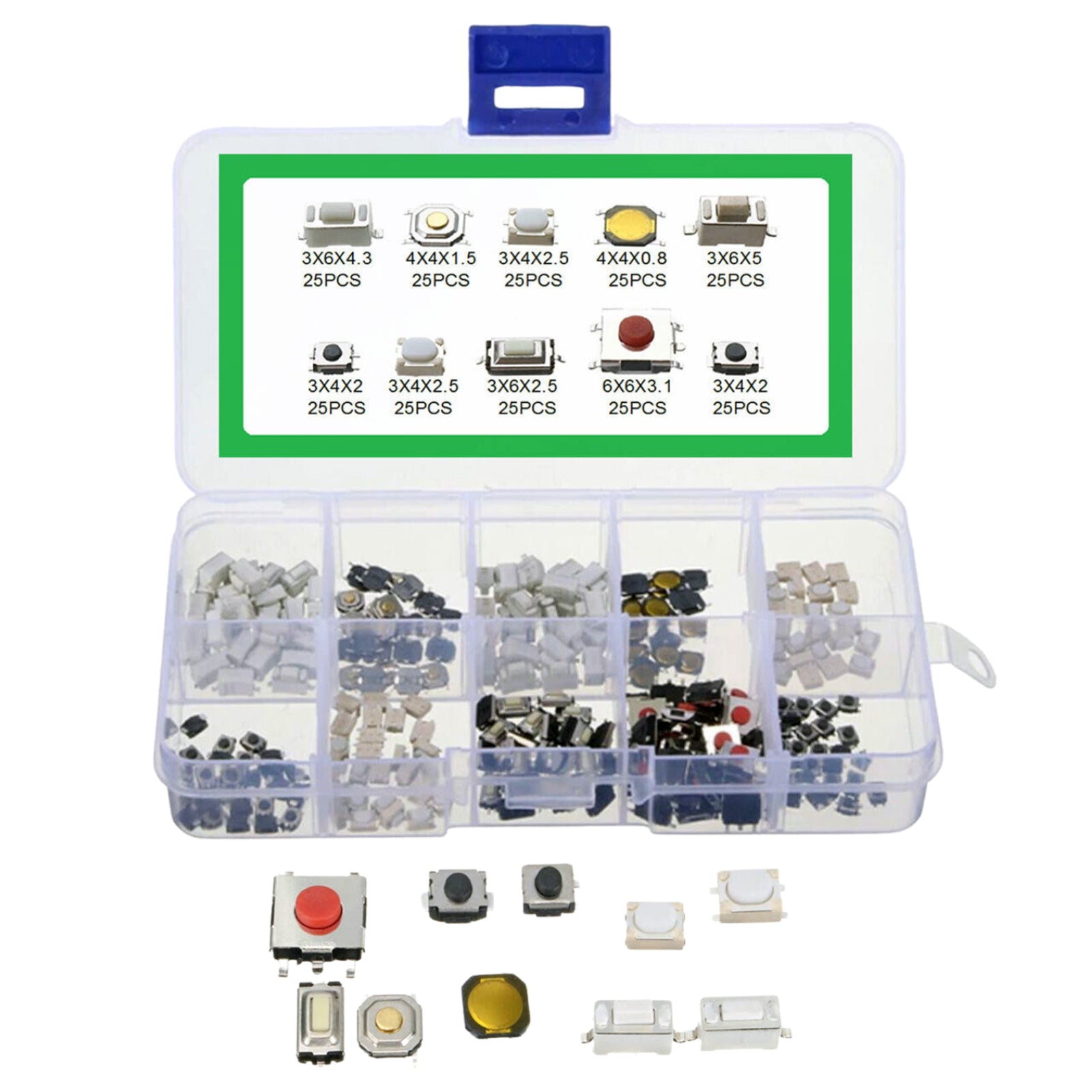 Assortment of Popular Remote Key Tactile Buttons – Key Library