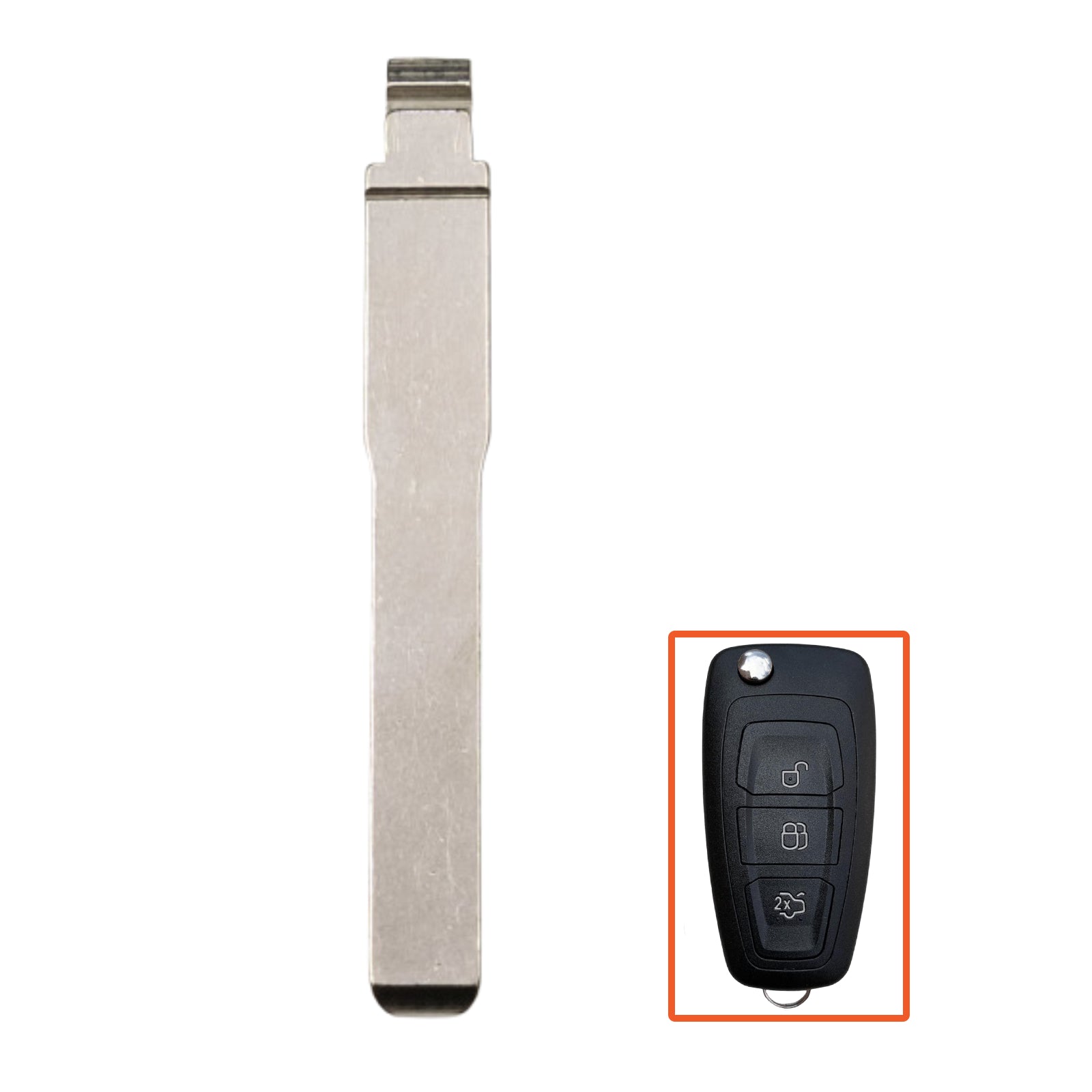 HU101 Key Blade for OEM Ford Transit Flip Remotes (ID63 & ID47) – Key ...
